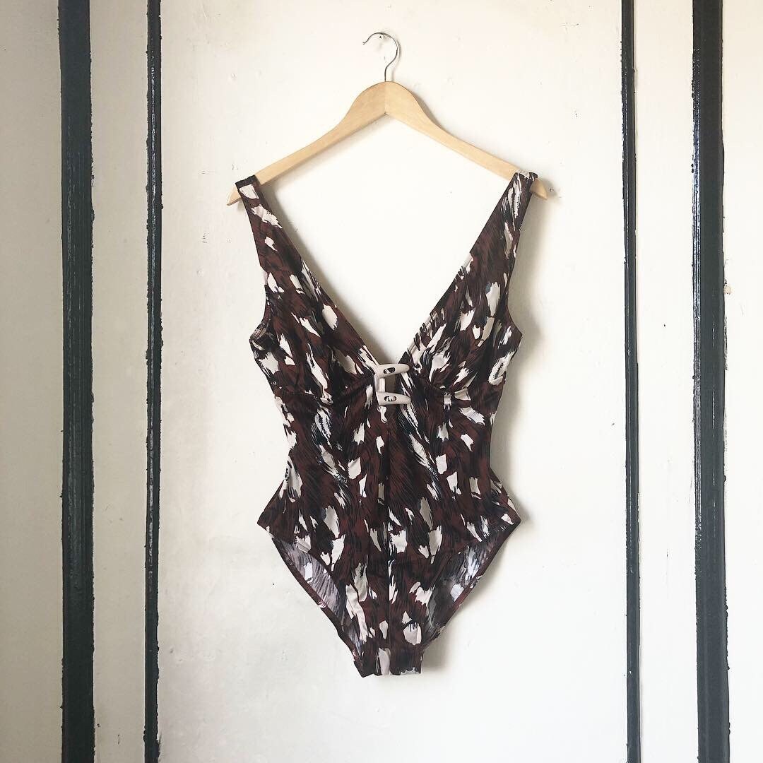 Vintage 1970s Animal Print One Piece Bathing Suit - Etsy