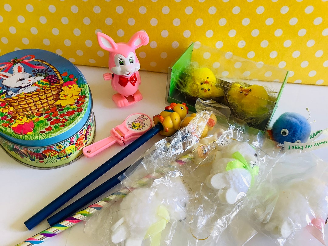 Retro Easter Lot, Vintage Easter, Easter Basket Stuffers, Kitsch Easter ...