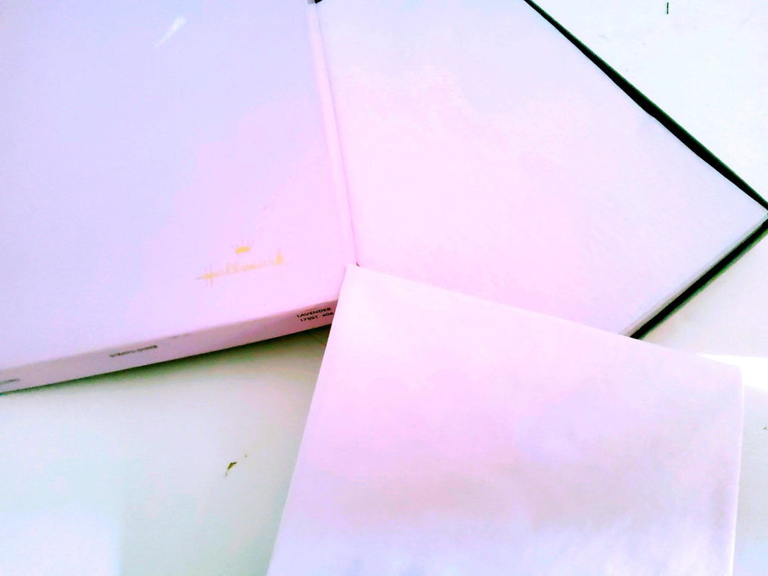 Vintage Hallmark Cockle Paper and Envelopes, Onion Paper, Lavender ...