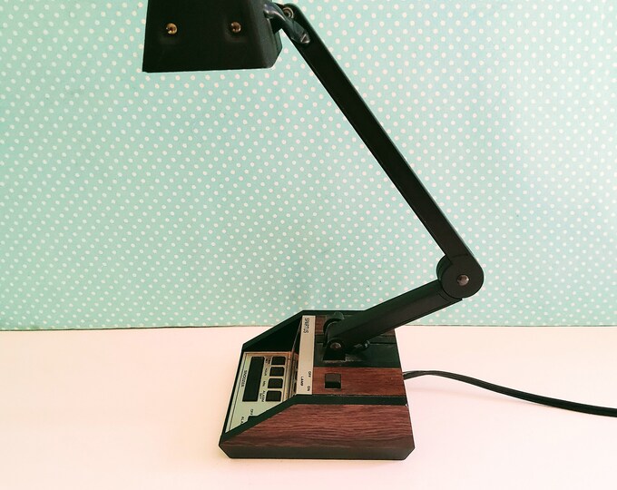 Vintage Spartus Desk Lamp, Radio Lamp, High Intensity, LED Alarm Clock ...