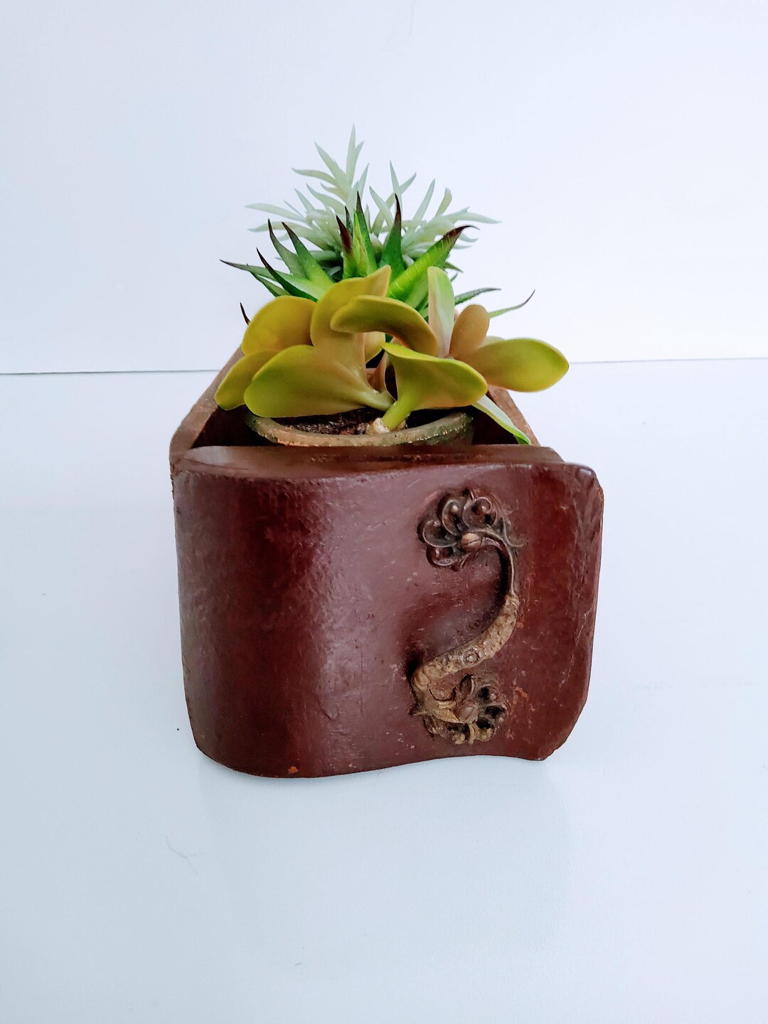 Antique Singer Sewing Machine Drawer, Leather Drawer, Brass Handle ...