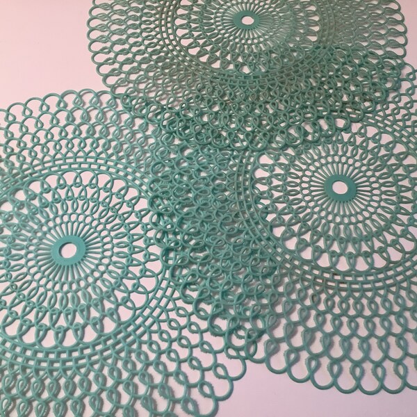 Blue Doilies - Etsy
