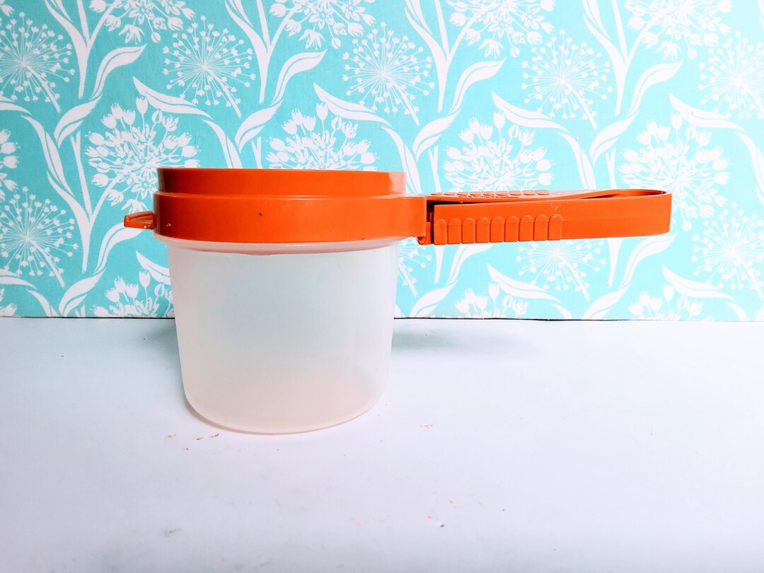 Vintage Tupperware Orange Sifter, "sift-it", #1493-8, Flour Sifter ...