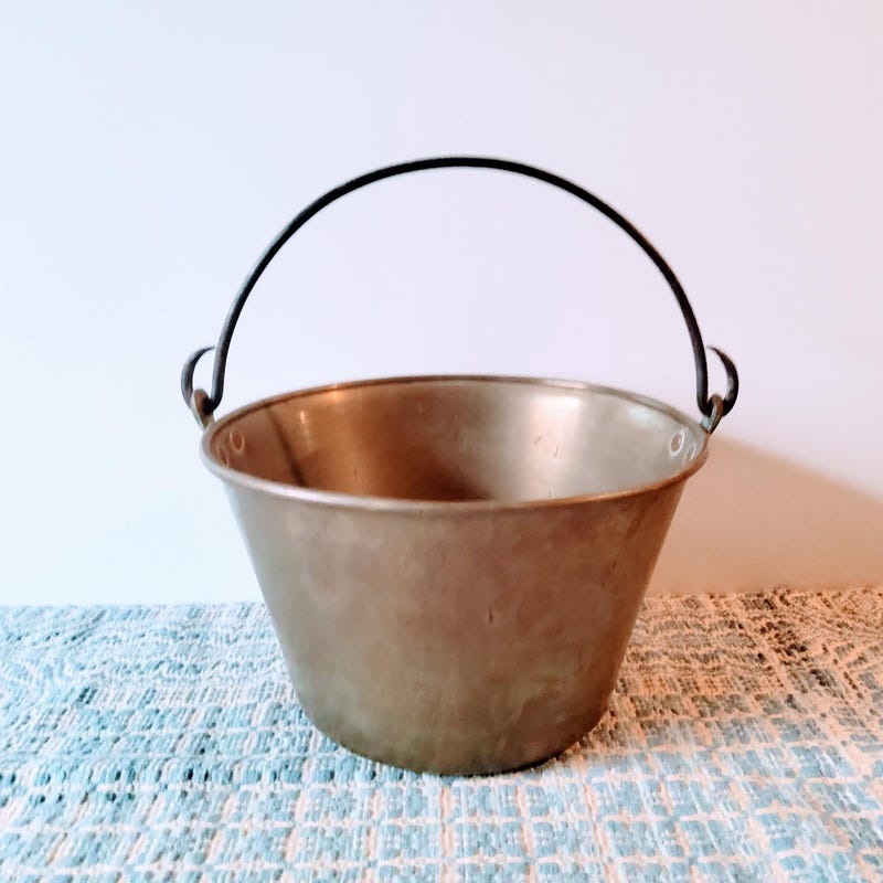Antique Brass Bucket - Etsy