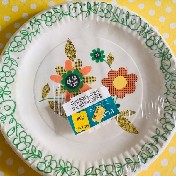 Vintage Paper Plate - Etsy