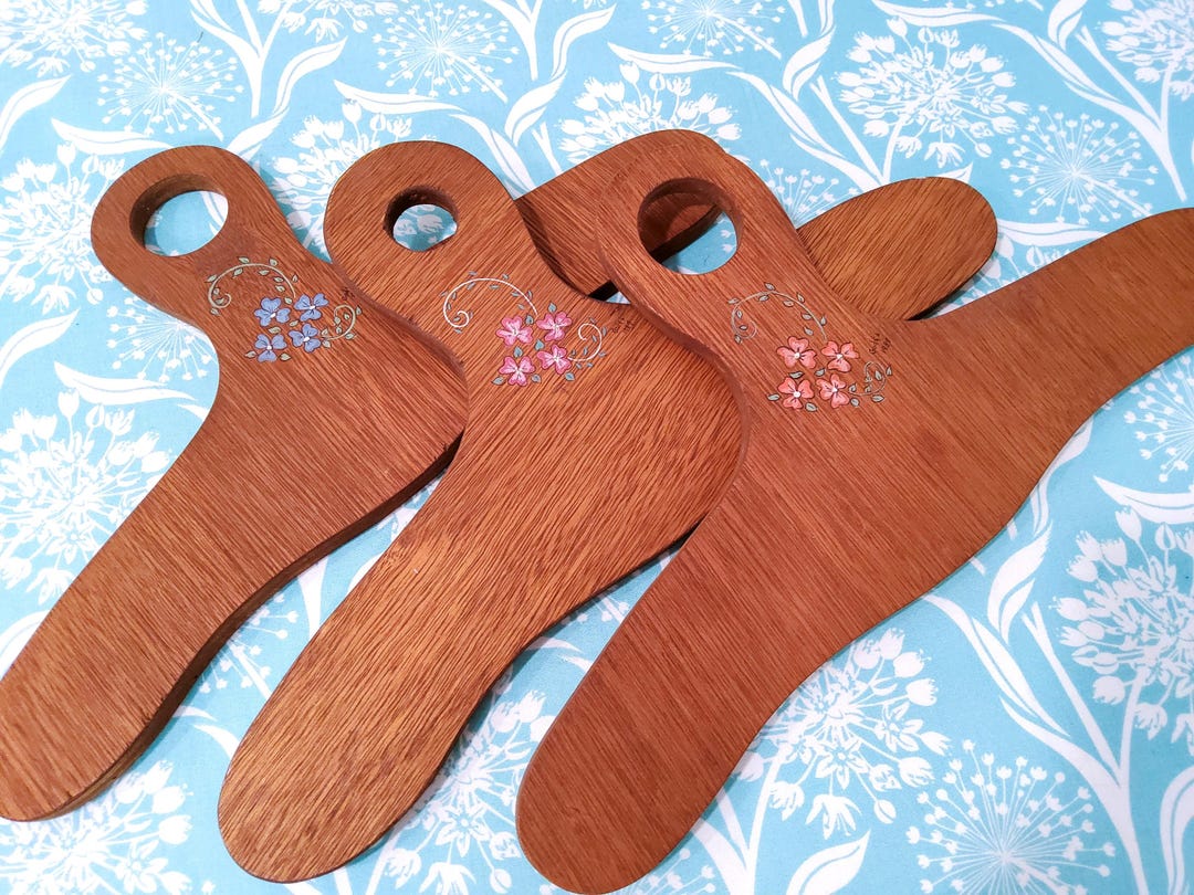 3 Hand Painted Wooden Hangers, Vintage Hangers, Farmhouse, Cottagecore ...