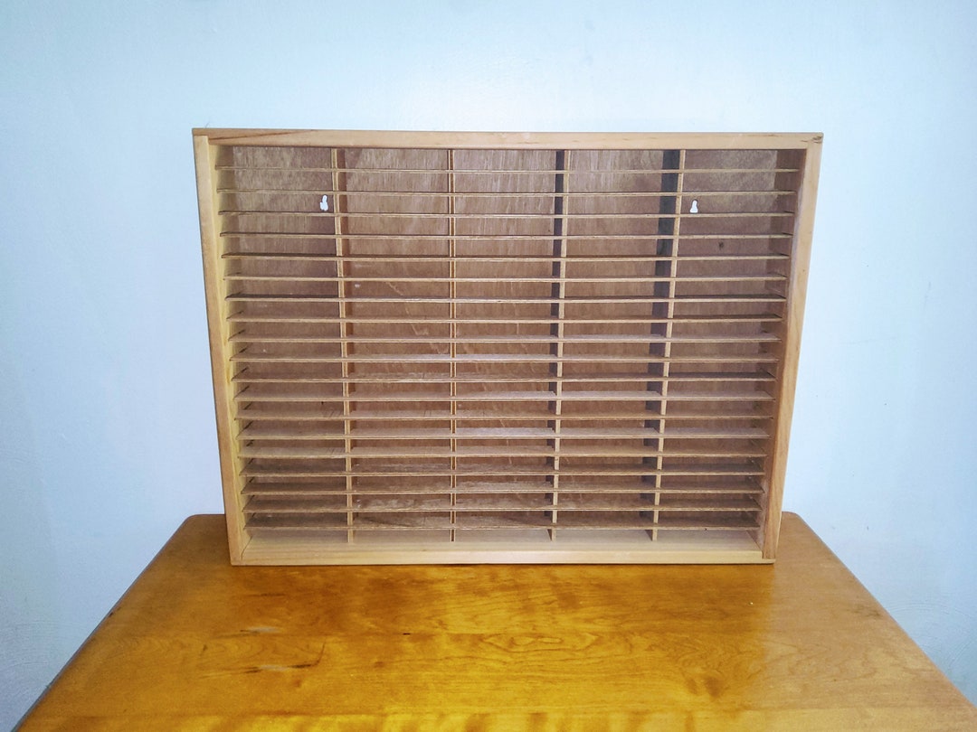 Wooden 100 Cassette Holder, Cassette Rack, Napa Valley, Pine, Tape ...