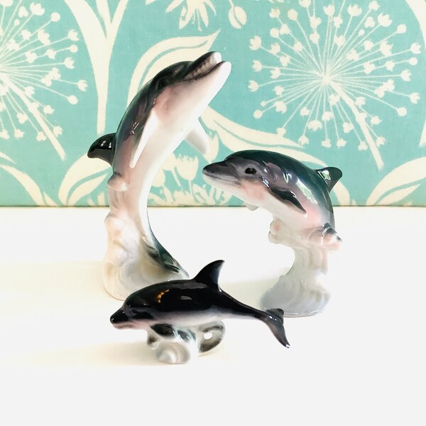 Porcelain Dolphin - Etsy