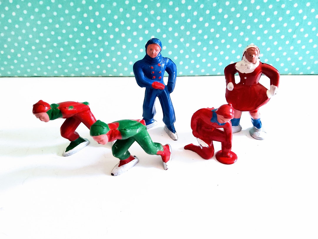 Lof of 5 Lead Skaters Set 9 Barclay Skater Dimestore Toy - Etsy
