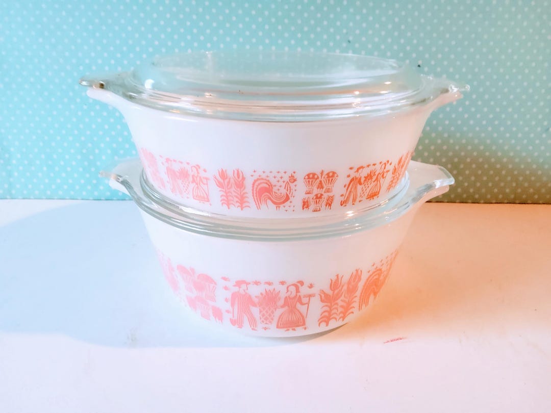 RARE Pink Butterprint Pyrex, Pink Pyrex, Pyrex Casserole Dishes, Pyrex ...