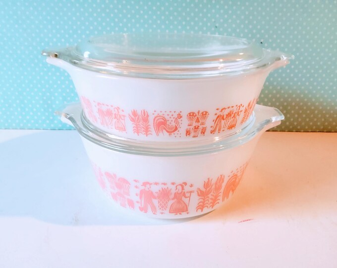 RARE Pink Butterprint Pyrex, Pink Pyrex, Pyrex Casserole Dishes, Pyrex ...