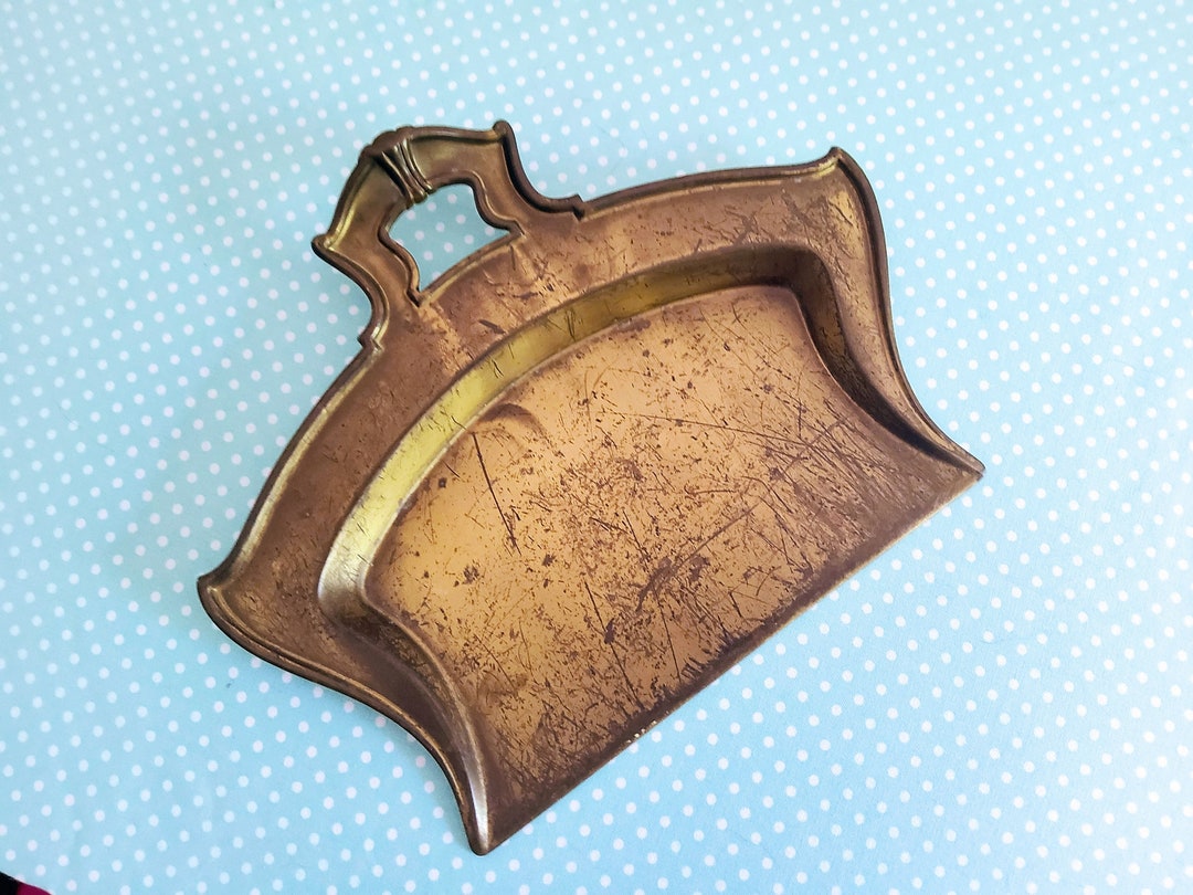 Antique Brass Crumb Tray, Dust Tray, Dust Pan, Gold, Ornate, Small ...