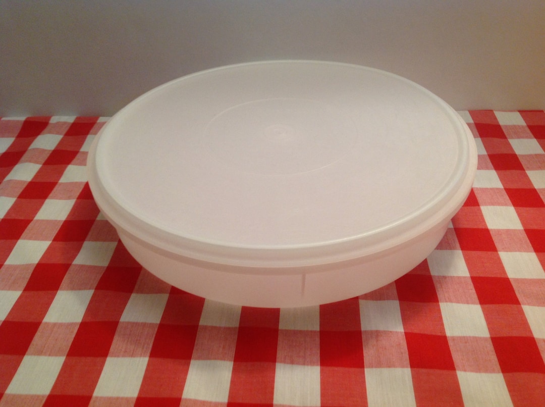 Tupperware Cupcake Container Carrier Round Tupperware Clear - Etsy