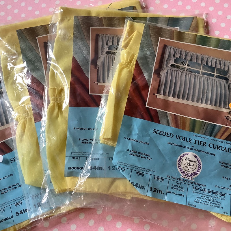 Yellow Valance - Etsy