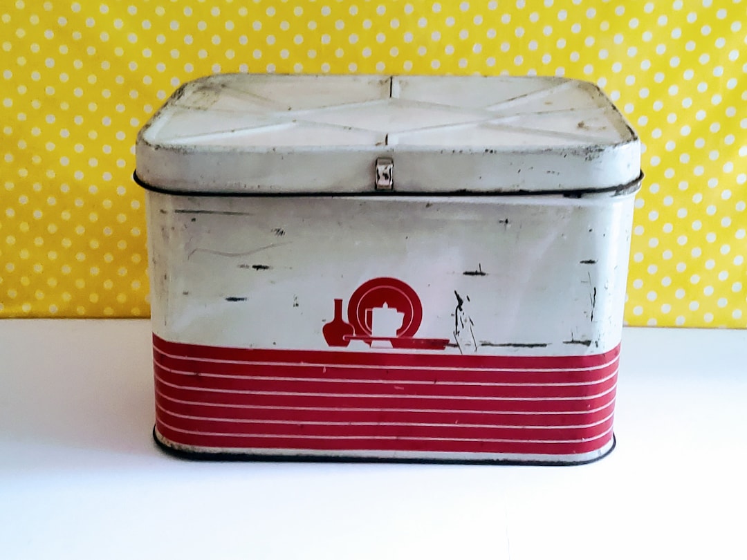 Vintage Bread Box, Metal Bread Box, Weibro, Retro Bread Box, Rustic ...