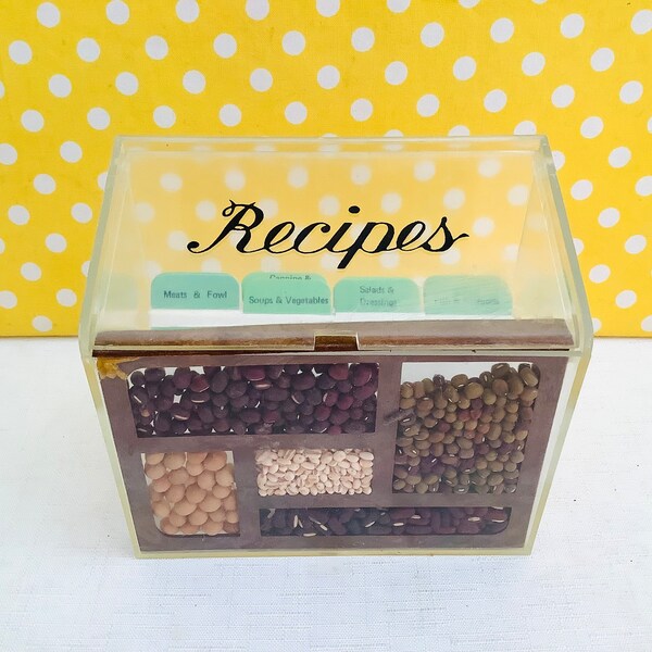 70s Recipe Box - Etsy