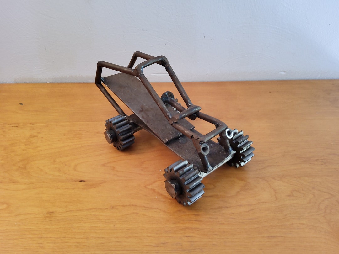 Welded Car Sculpture, Metal Sculpture, Metal Car, Nuts and Bolts ...