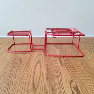 Red Coated Wire Rack - Etsy