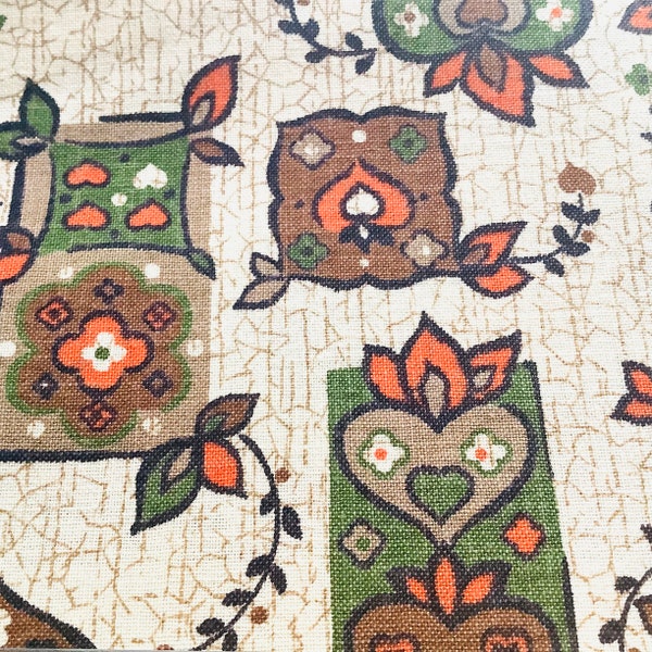 Vintage Upholstery Fabric - Etsy