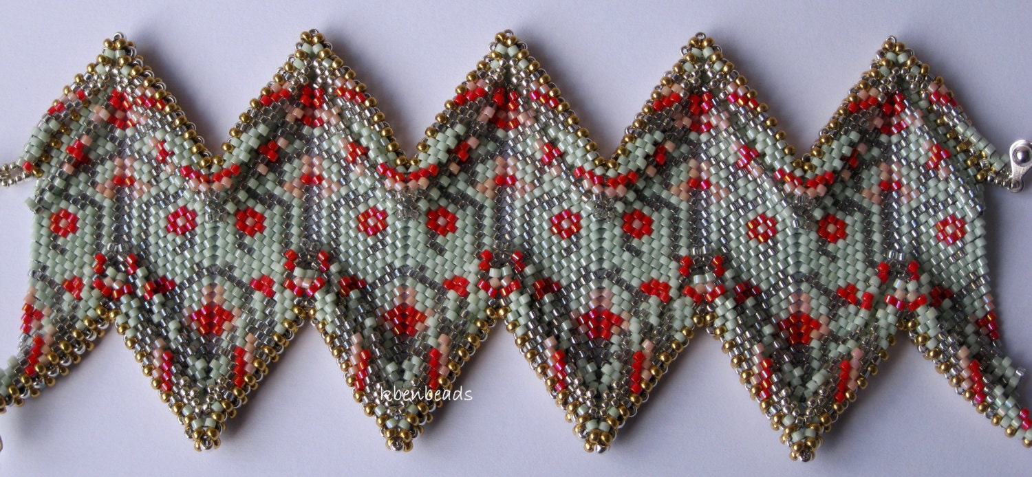 Art Nouveau Rick-rack Cuff Tutorial - Etsy