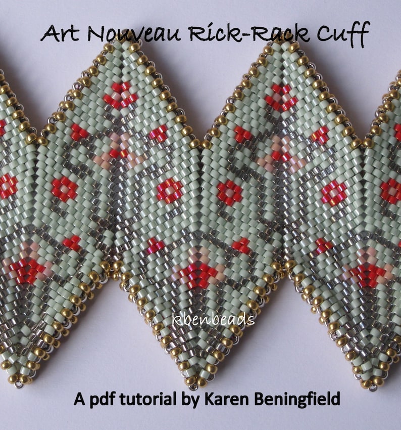 Art Nouveau Rick-rack Cuff Tutorial - Etsy