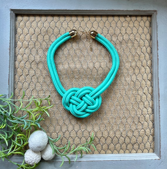 Mint Green Sea Foam Kelly Green Nautical Sailor Rope Knot - Etsy