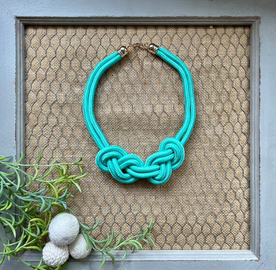 Mint Green Seafoam Green Nautical Knotted Rope Sailor Knot - Etsy