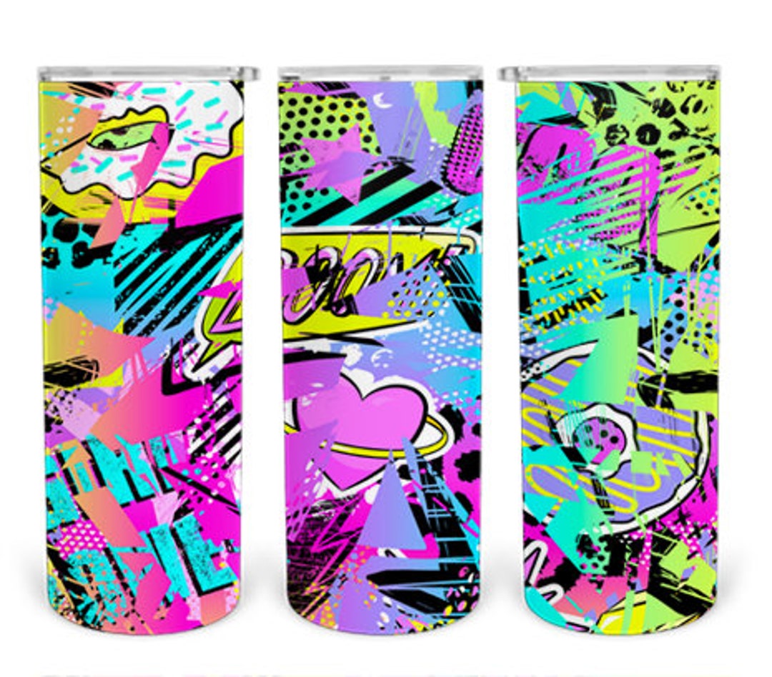 Rad Boom Instant Download Graphic 20oz Skinny Tumbler Wrap - Etsy