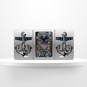 Navy Veteran License Plate Graphic - Our Design Military Vet Design ...