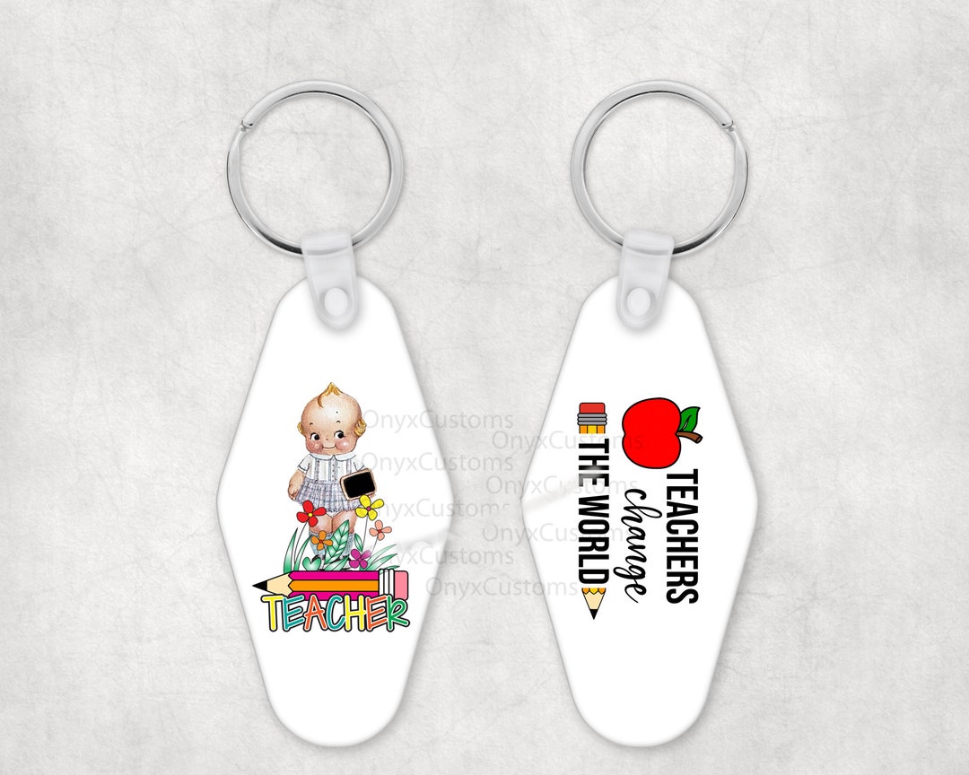 Teacher Pudgie/kewpie Doll - Motel Key Fob Retro Style - Instant ...