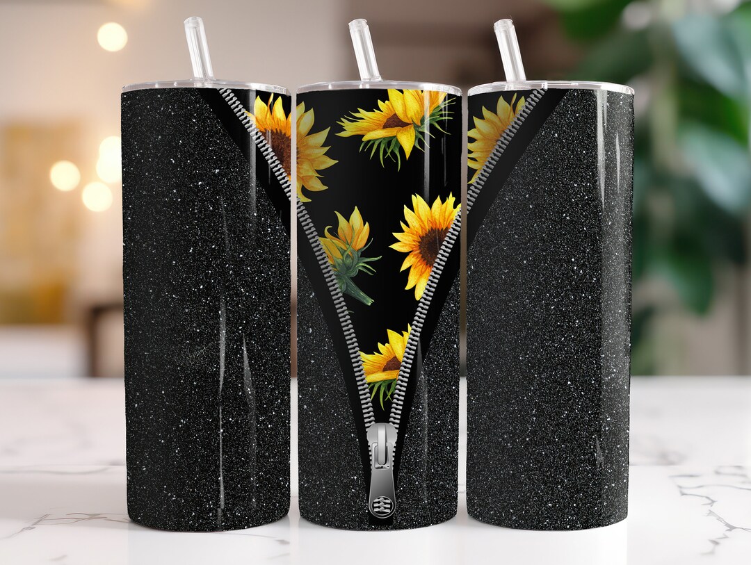 Sunflower Zipper - Instant Download PNG - Sublimation 20oz Skinny ...