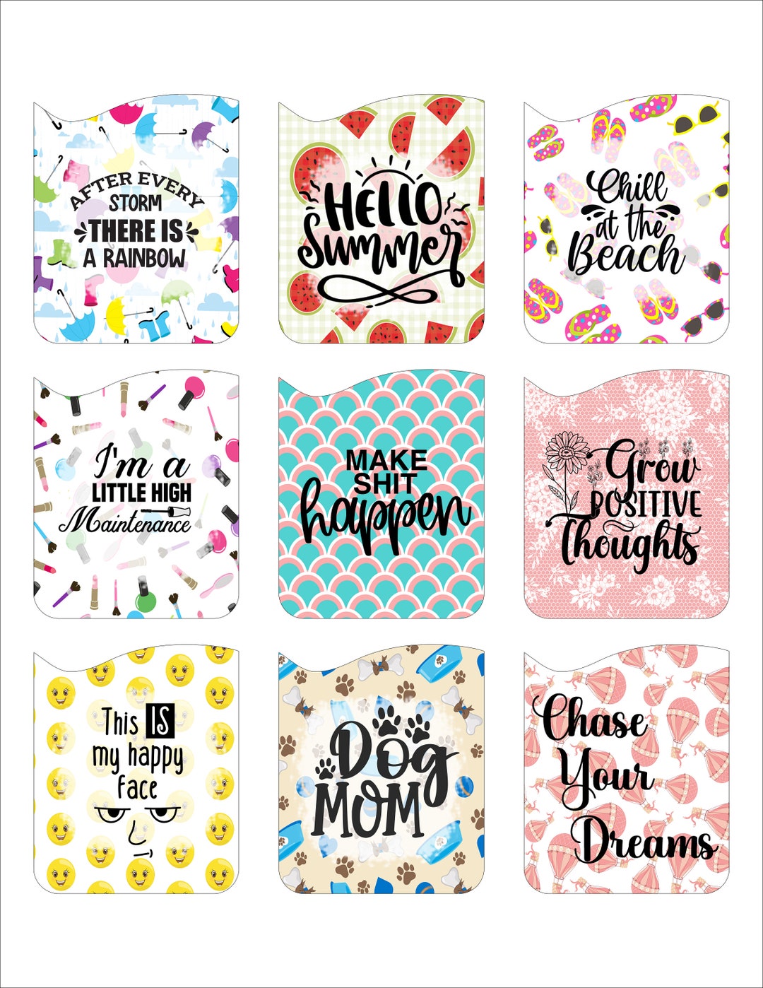 9 Graphics for Card Holder Phone iPhone Wallet Credit Card Caddy ID ...