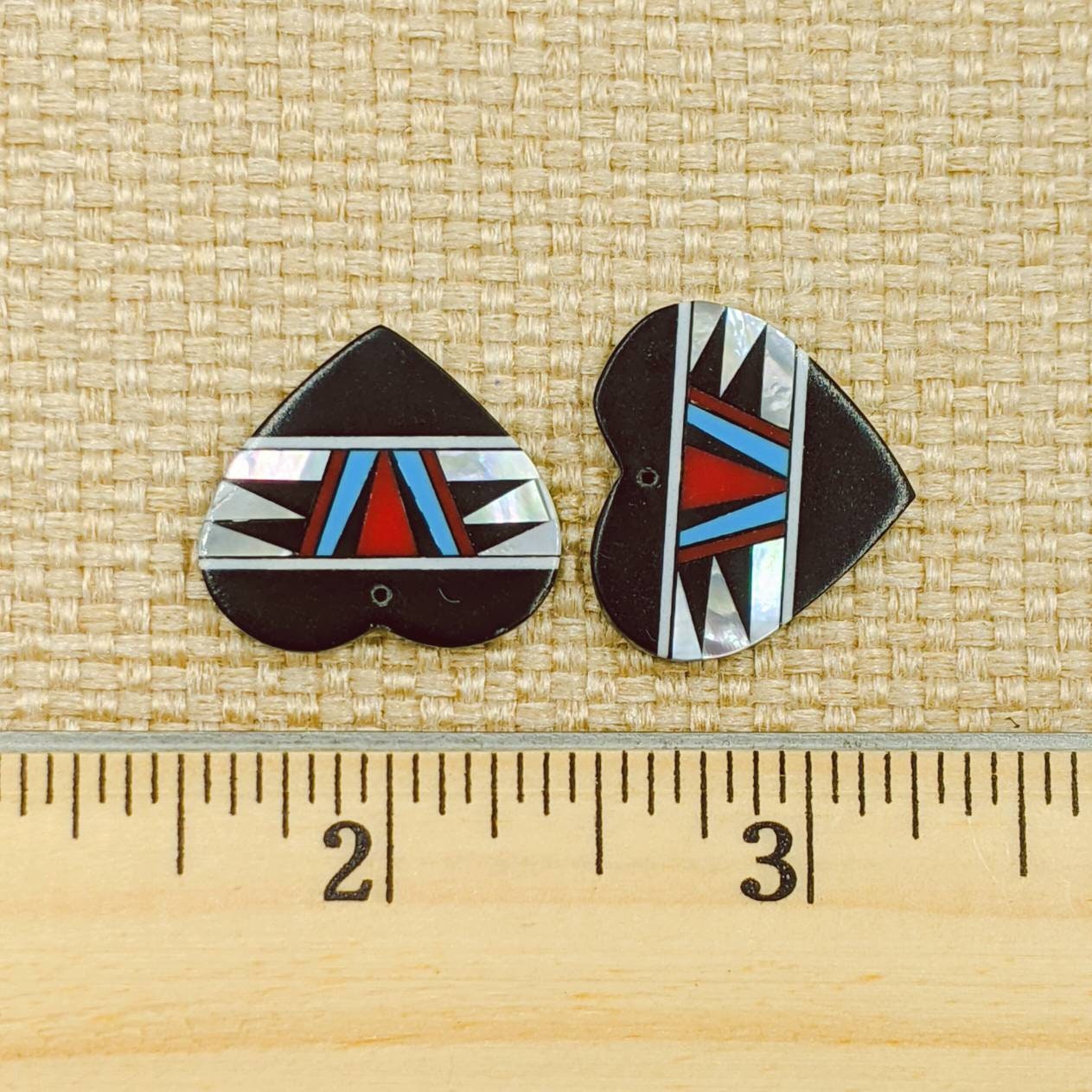 Inlaid Native American Inspired Heart Cab | Etsy