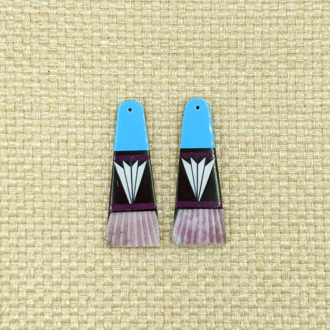 Purple Shell Inlay Cabs - Etsy