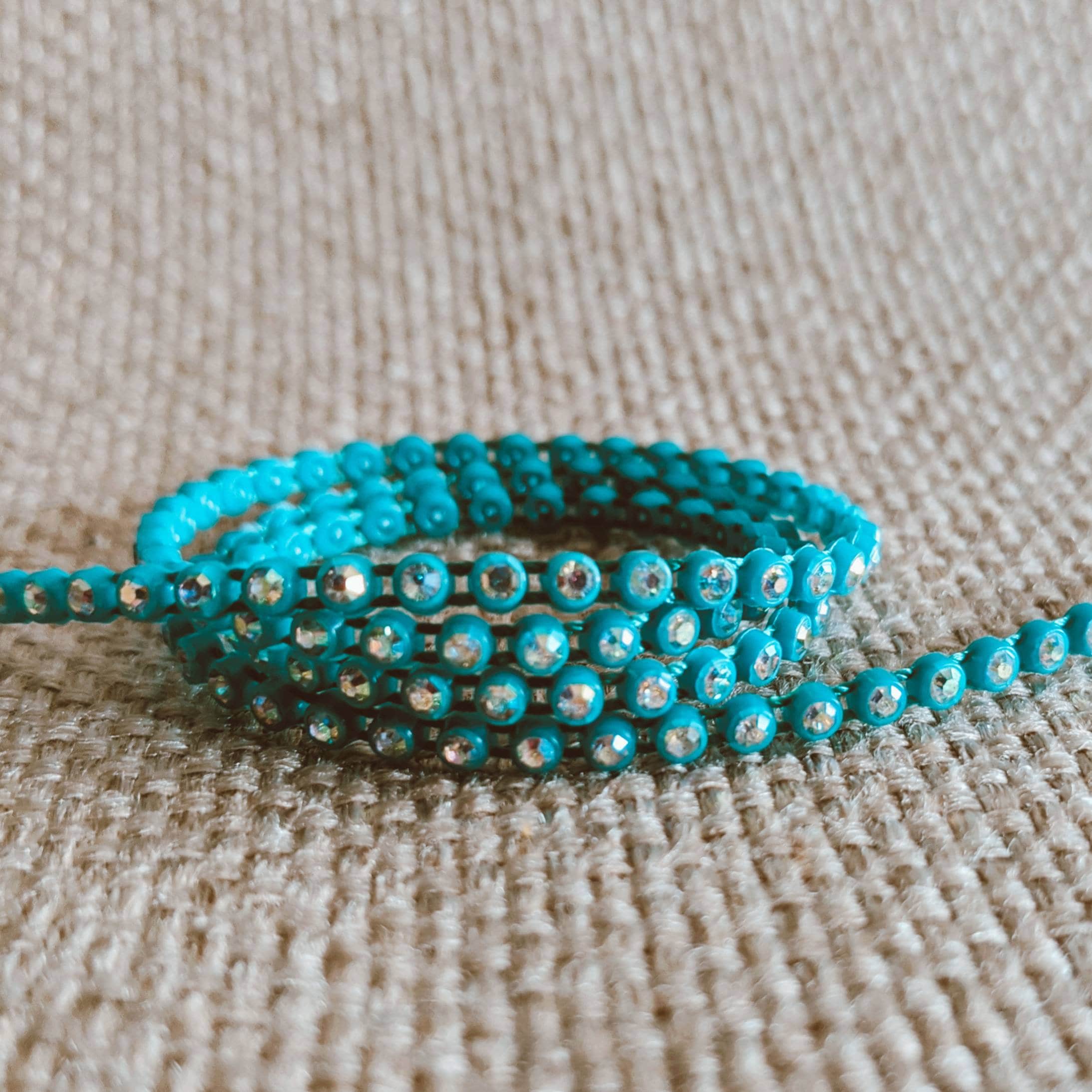Ss6 Teal Rhinestone Banding - Etsy
