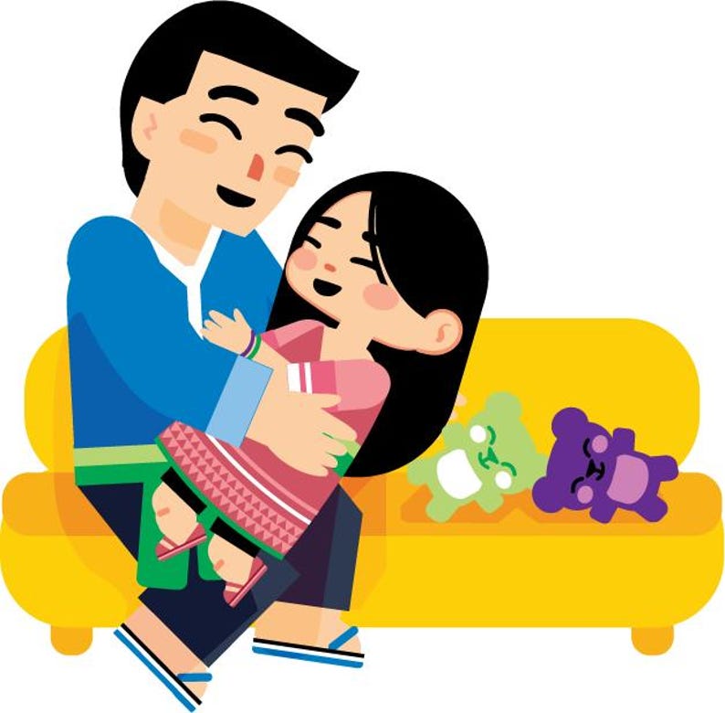 Hmong Family Vector Art Pack – Colorful Characters AI, EPS, PNG - Etsy