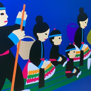 Hmong Story Cloth Vector Character Designs & Animation Kit - Etsy