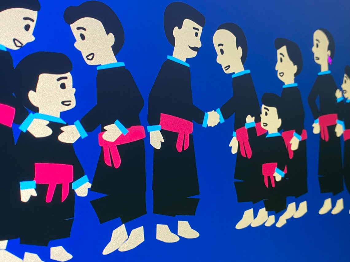 Hmong Story Cloth Character Pack — Vector Files + Animated Rigged Moho ...