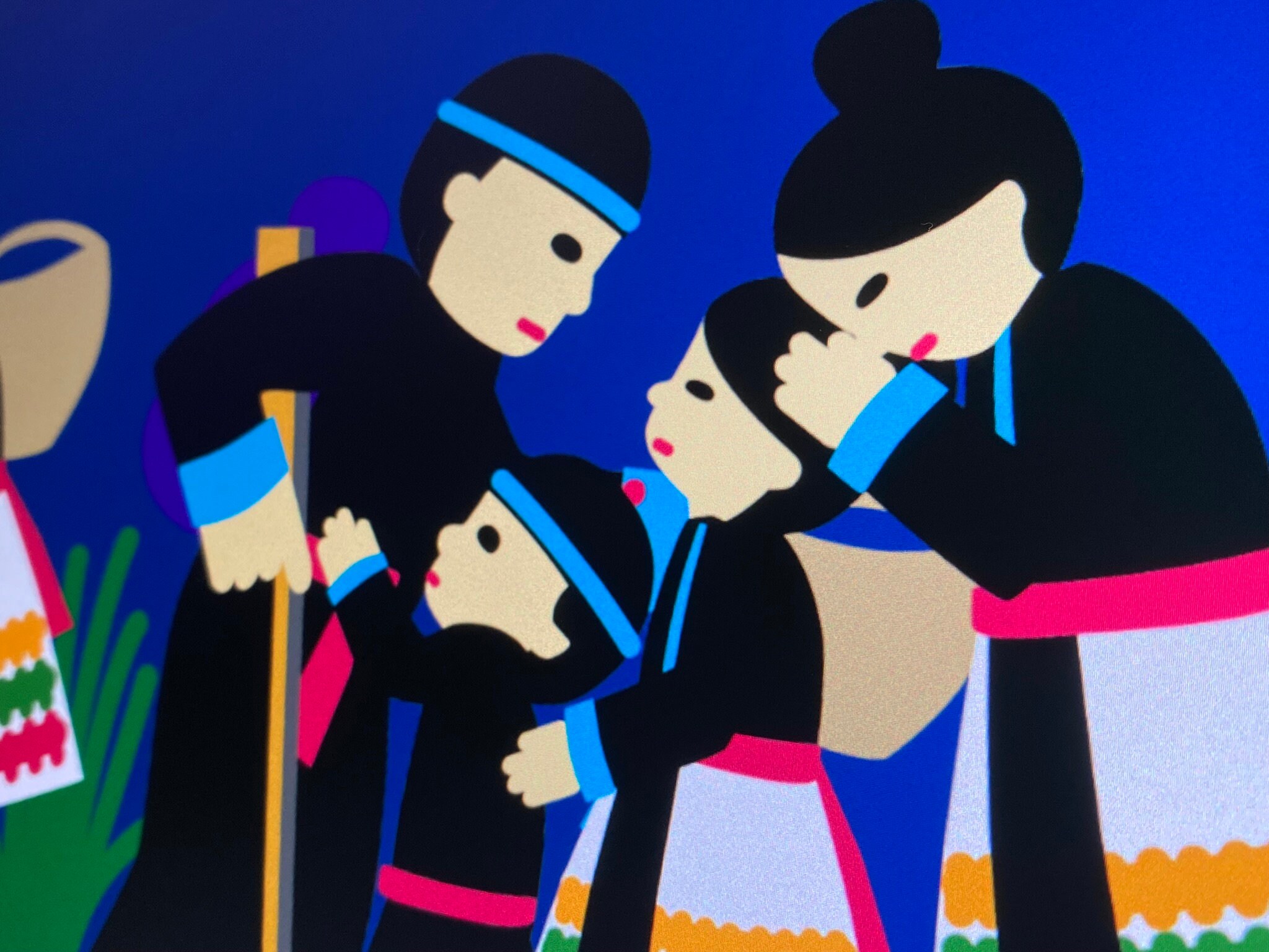 Hmong Story Cloth Vector Character Designs & Animation Kit - Etsy