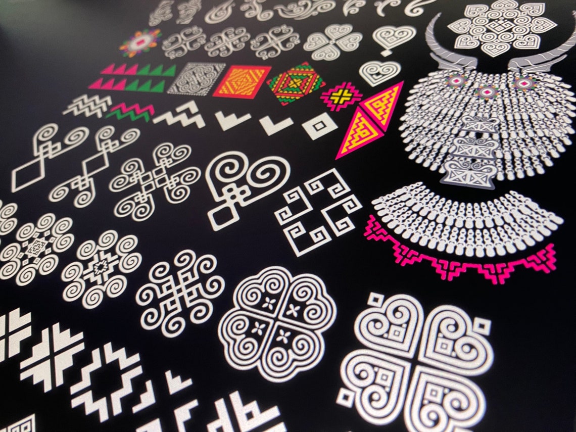 Hmong Designs & Motifs Vector Remix Pack With Brushes - Etsy
