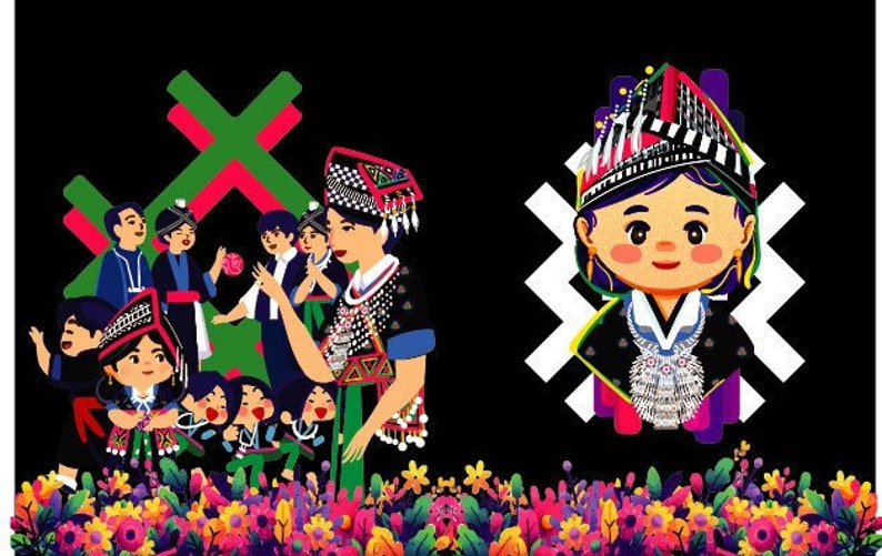 Hmong Celebration Digital Vector DIY Project Files - Etsy