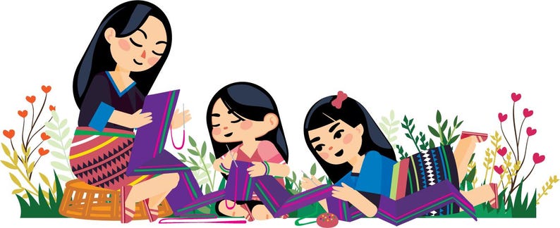 Hmong Family Vector Art Pack – Colorful Characters AI, EPS, PNG - Etsy