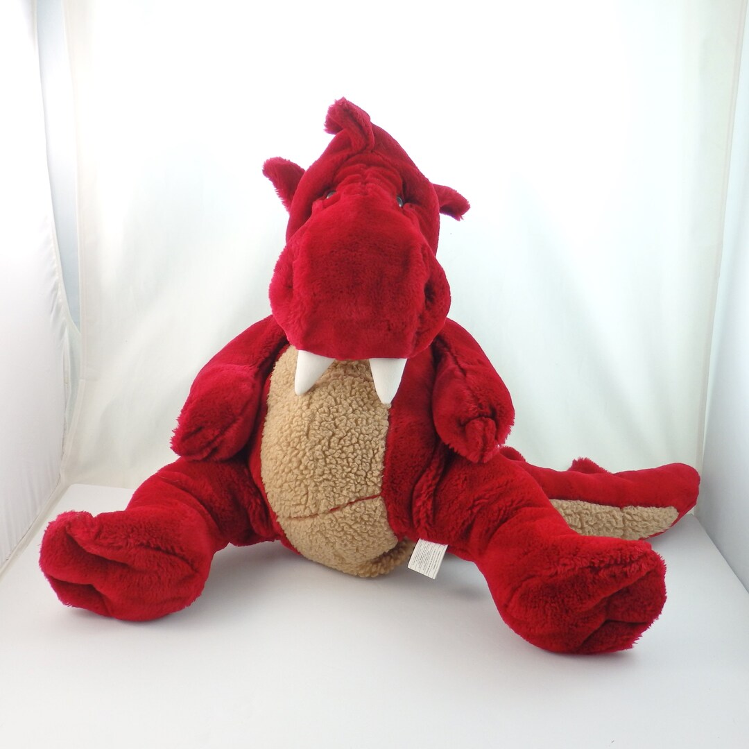 Vintage 90s Ganz Heritage Collection Dougal Dragon Puppet, Large Plush ...