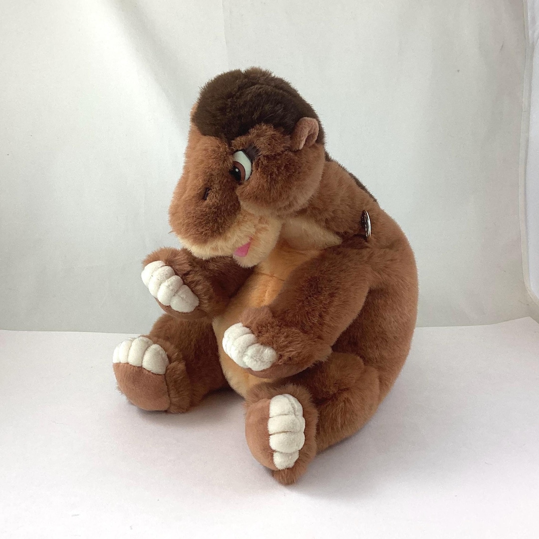 Vintage 80s Little Foot Plush Toy, Land Before Time Littlefoot Dinosaur ...