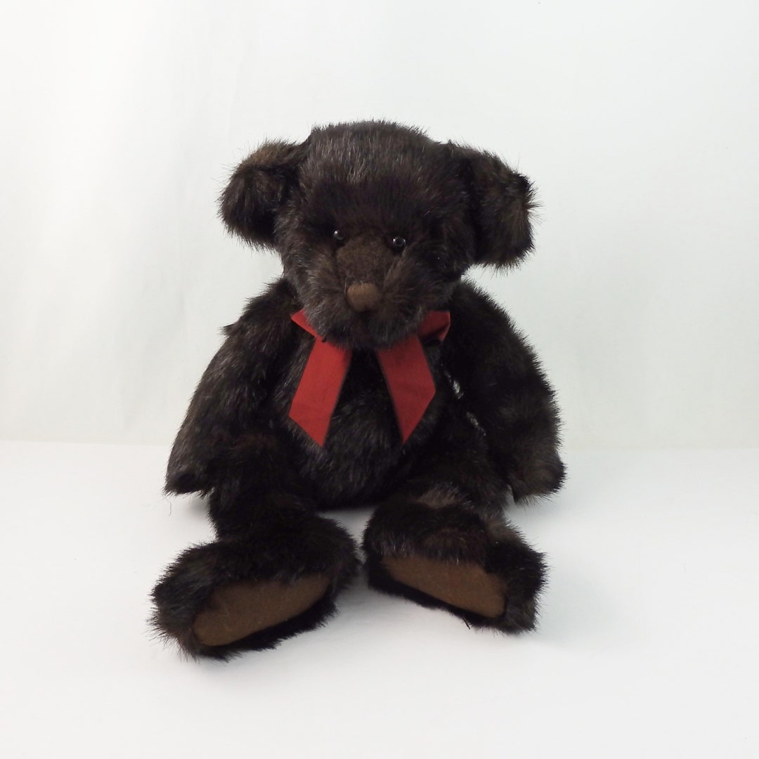 Vintage Russ Teddy Bear Plush Toy, Mackenzie Dark Brown Bear Plushie ...
