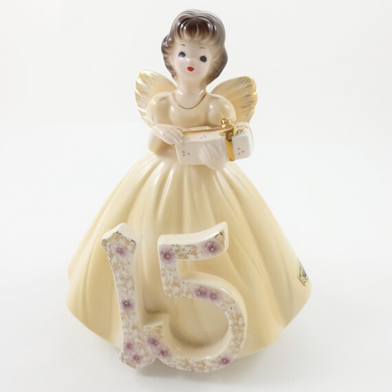 Vintage 70s Josef Originals Figurine Birthday Girls 15 Fifteen Year ...