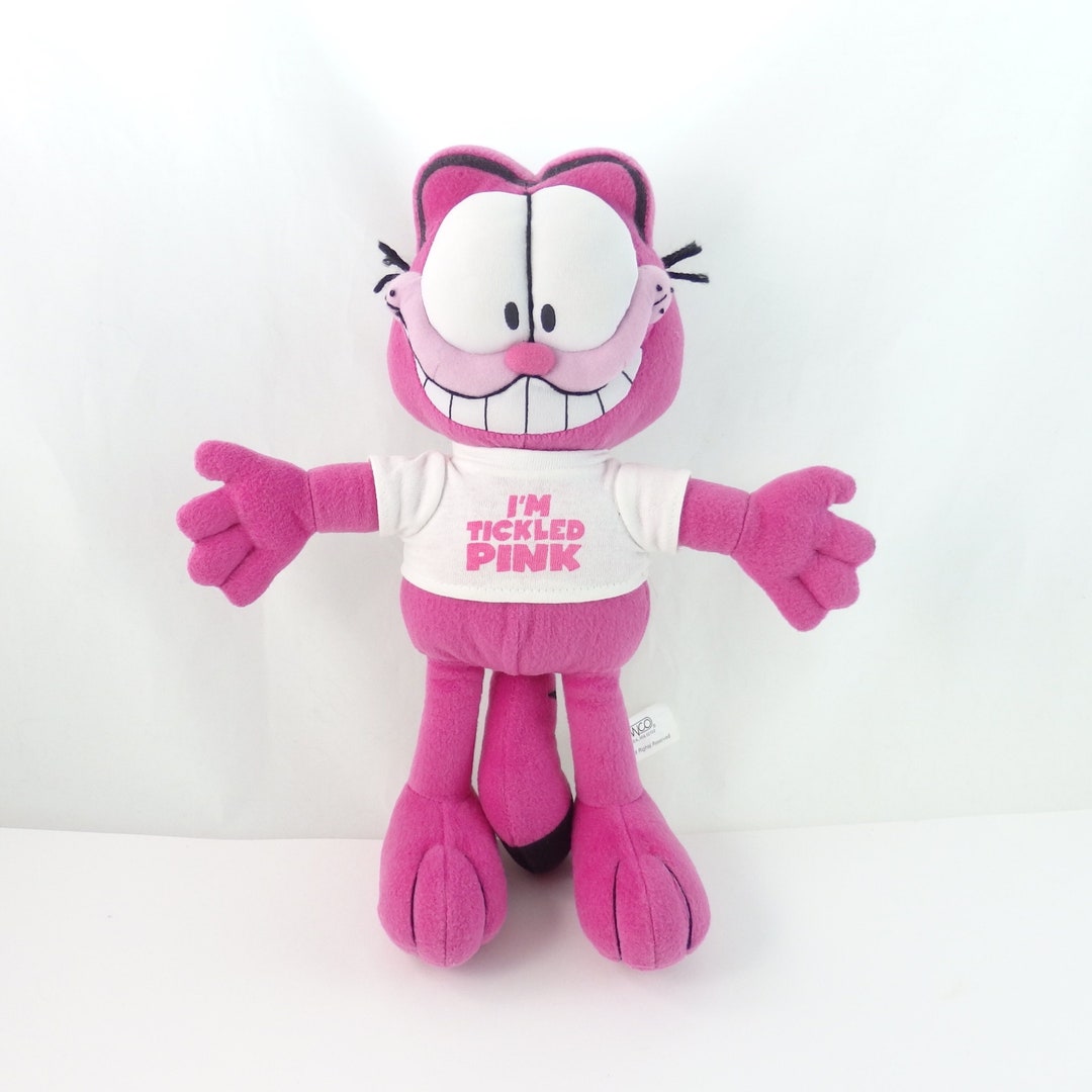 Vintage Garfield Plush Toy Tickled Pink Plush Cat Small - Etsy