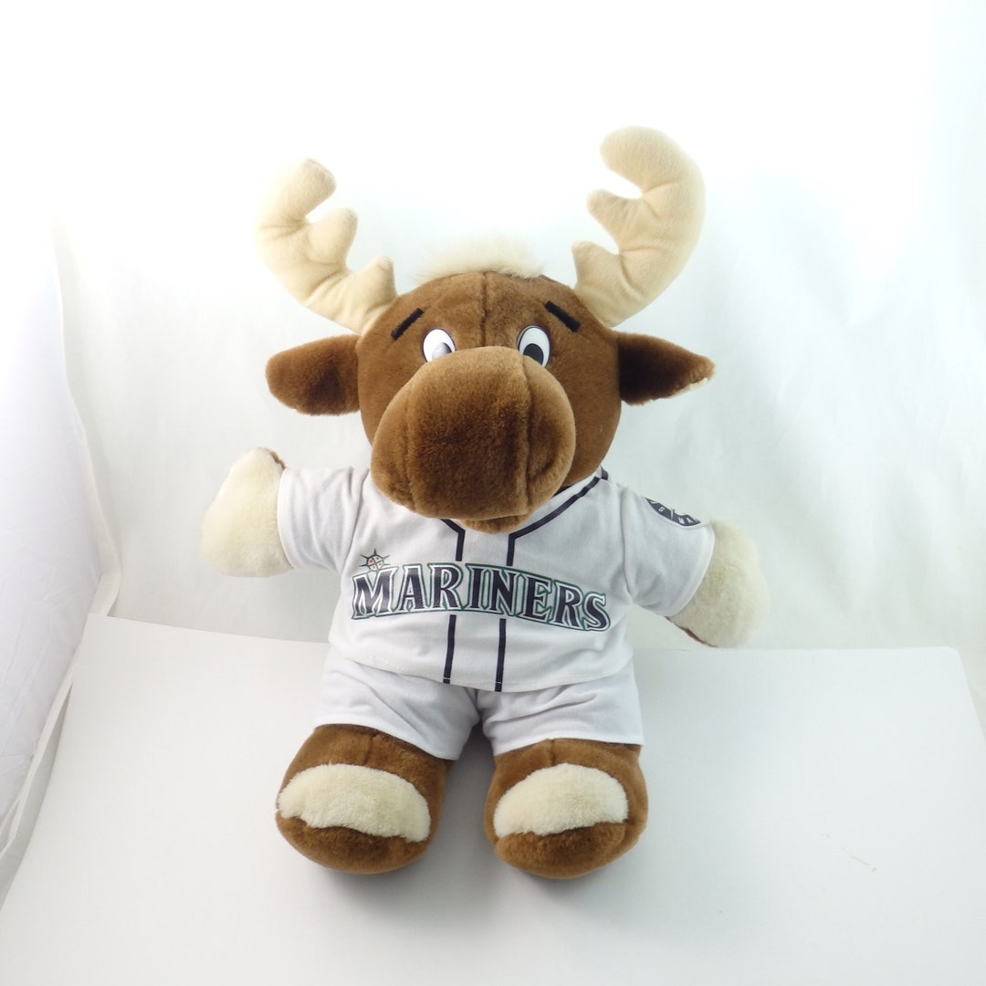 Vintage 90s Mariner Moose Plush Toy, Seattle Mariners Mascot Stuffed ...