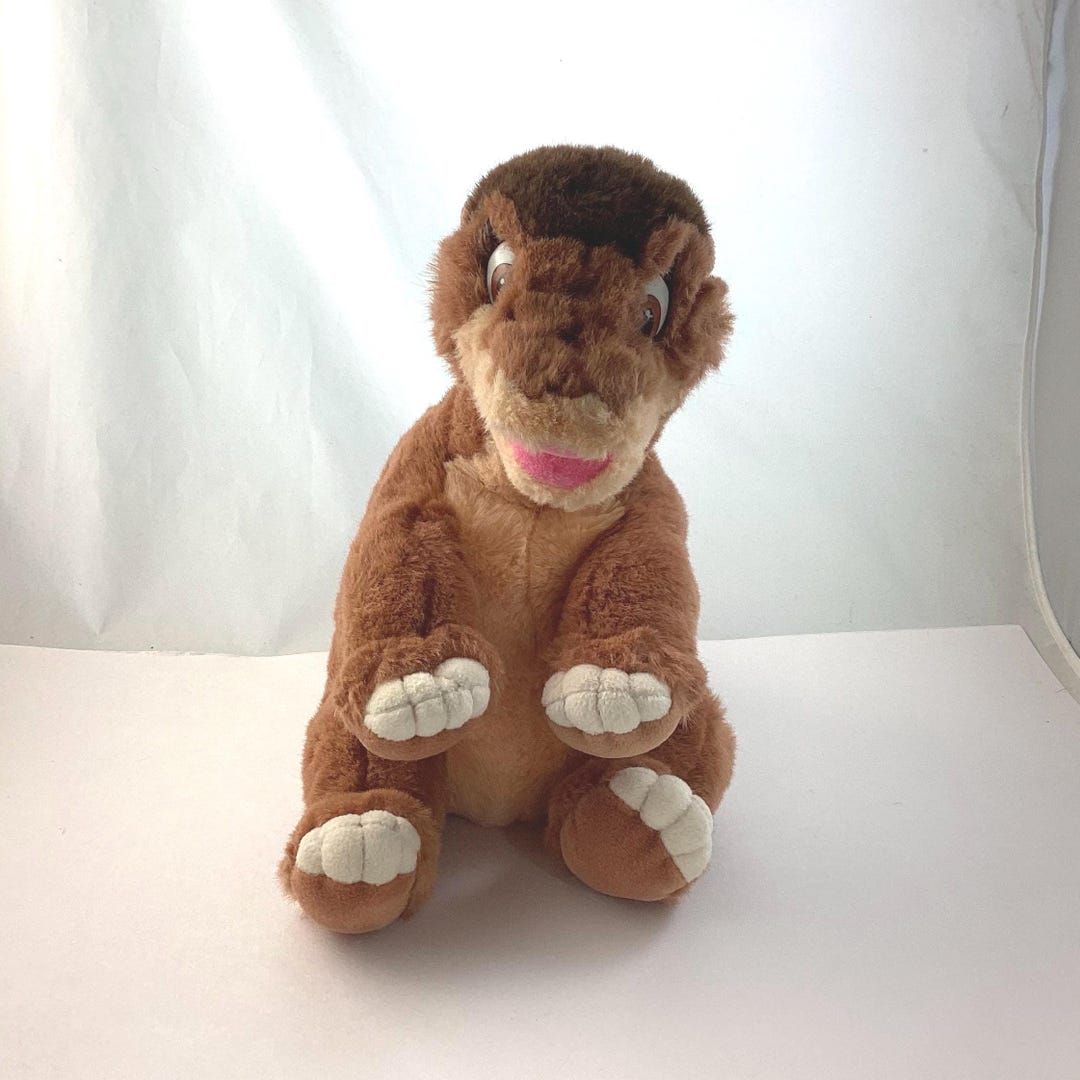 Vintage 80s Little Foot Plush Toy, Land Before Time Littlefoot Dinosaur ...
