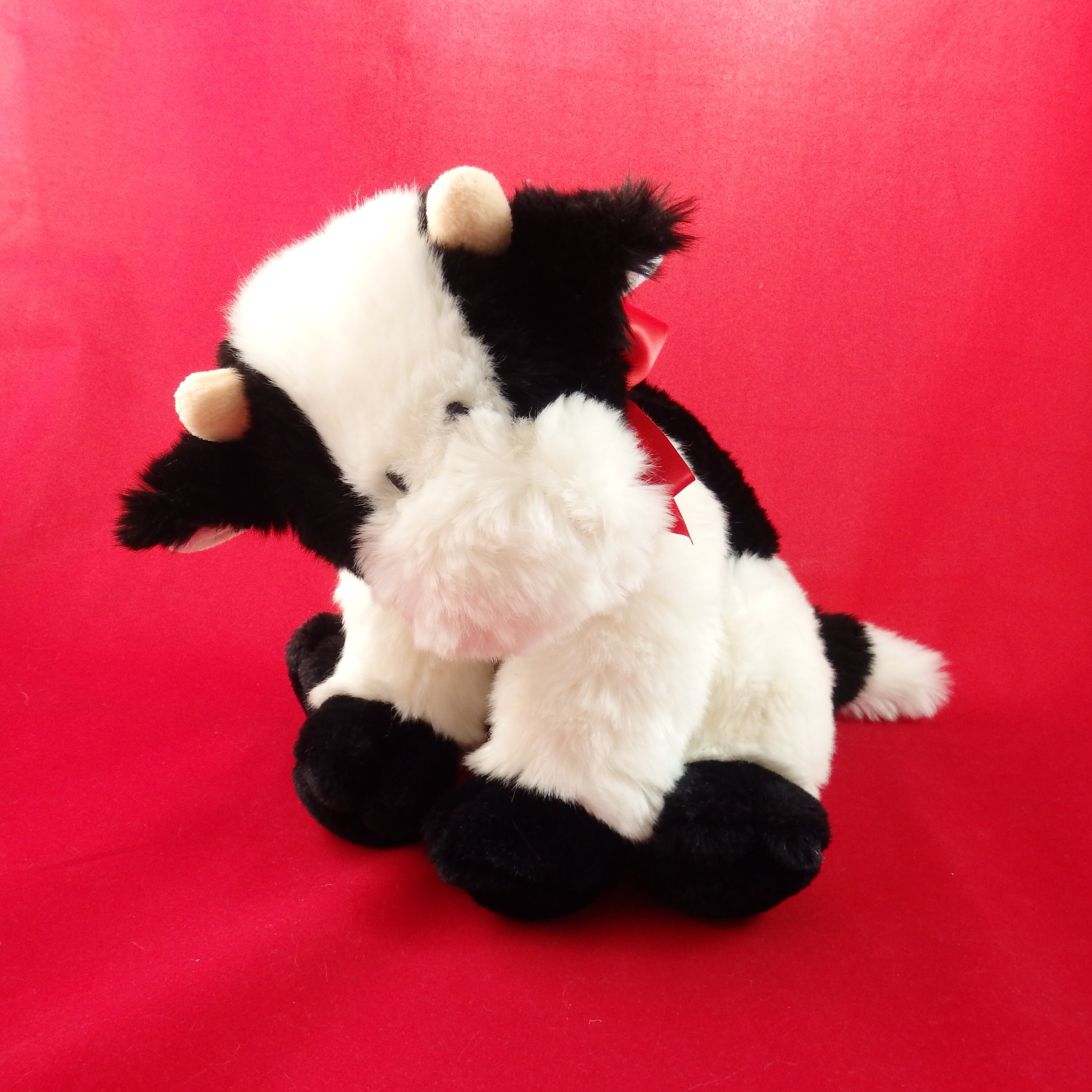 Cow soft toy white black store
